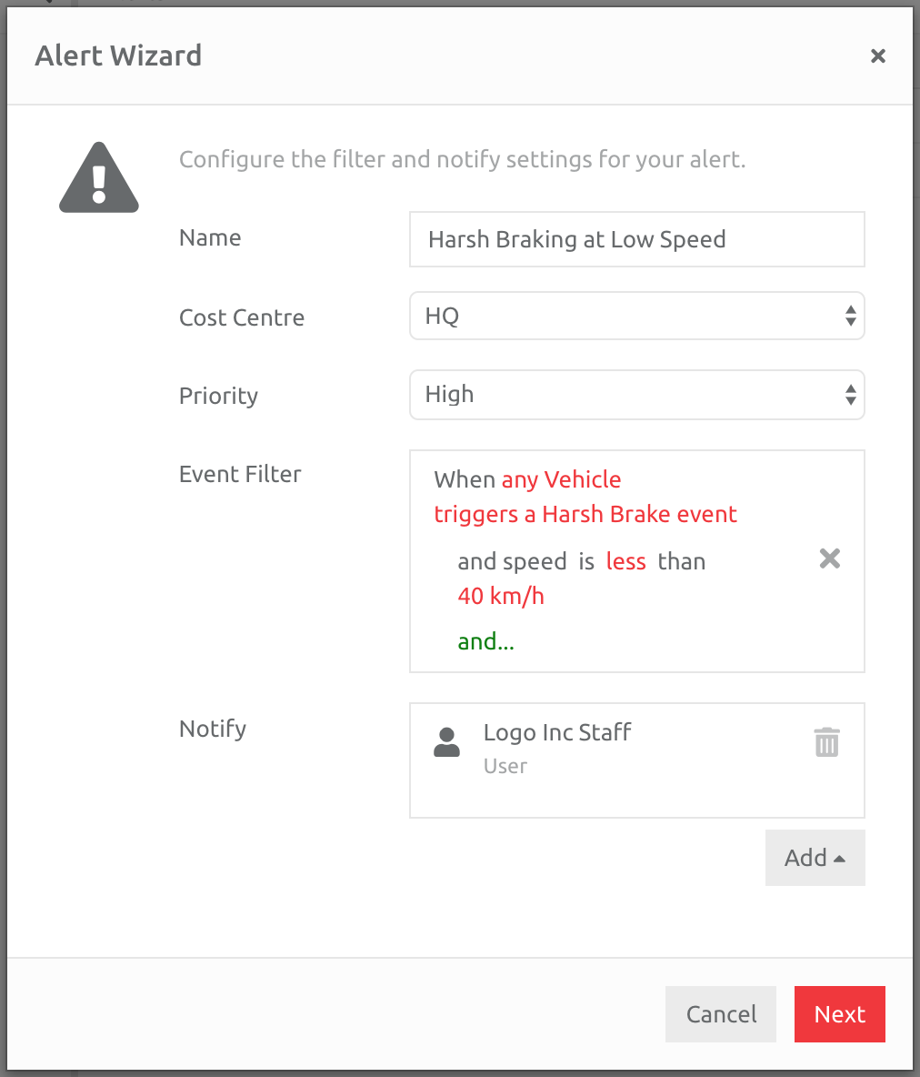 Creating & Editing Alerts – Radius Telematics