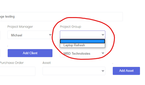 Adding Projects to Project Groups : WorkGuru.io