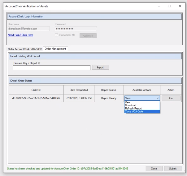 August 6, 2020 ENCOMPASS LOS UPDATES : AccountChek