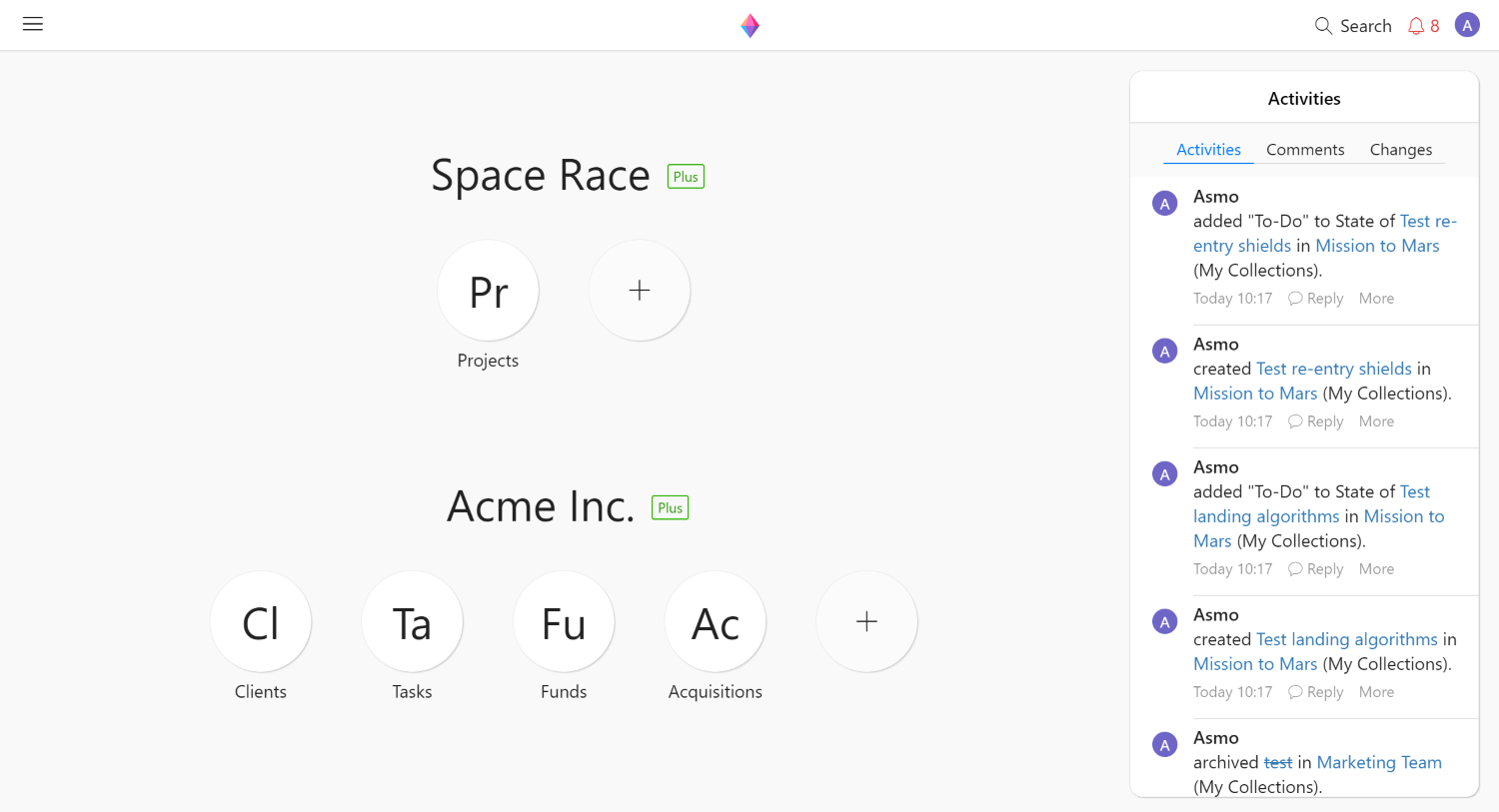 Using panels | Zenkit Base Helpdesk : Zenkit