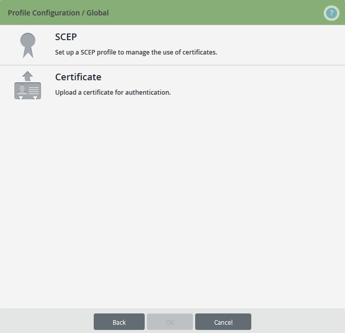 Create global MDM profiles : Cortado Mobile Solutions