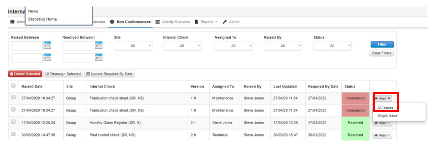 6.2 Resolving Non-Conformances On The Desktop : Foods Connected Support