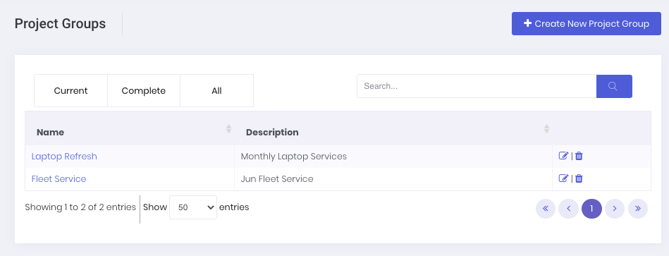 Create a new Project Group in WorkGuru : WorkGuru.io