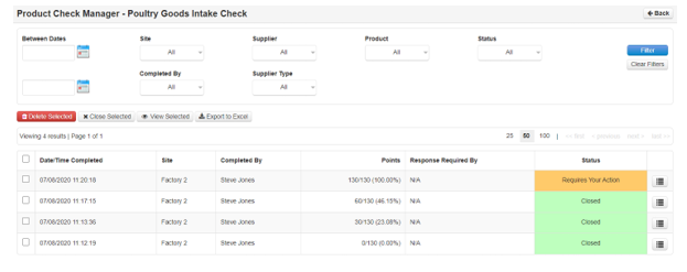 1.1 How To View Completed & In Progress Product Checks : Foods ...