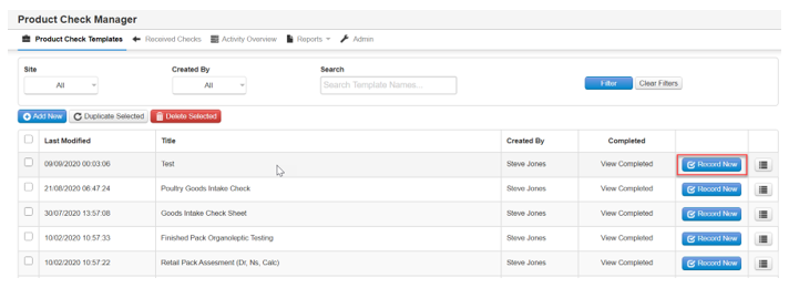 3.1 How To Record A Product Check : Foods Connected Support