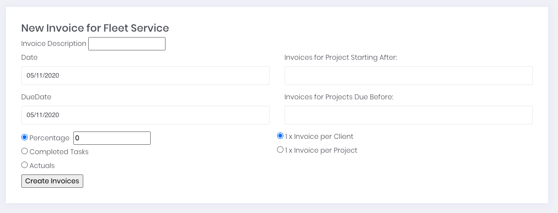 Invoicing a Project Group in WorkGuru : WorkGuru Support Portal