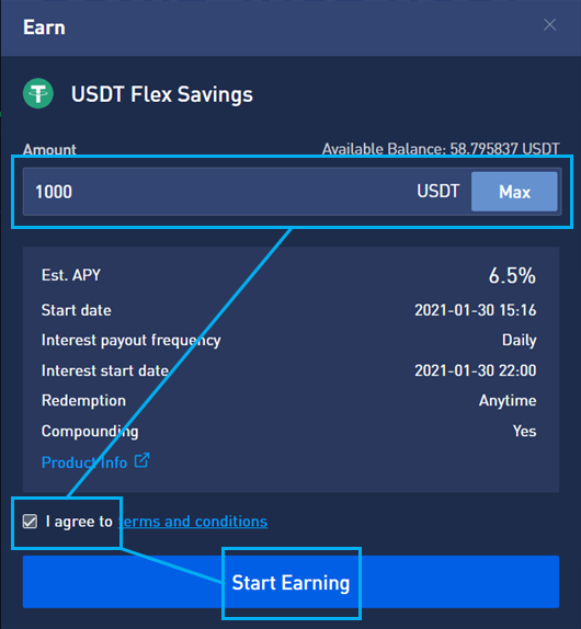 Flexible and Fixed Deposit Product : BTSE.cc