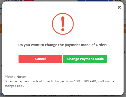 How to change the payment mode of my order? : Customer Support