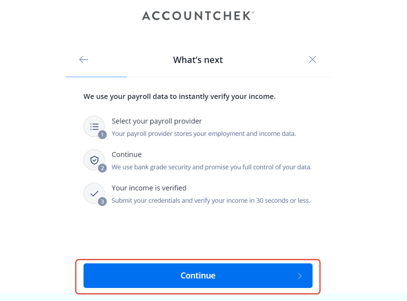 Finding Your Employer and Payroll Provider : AccountChek