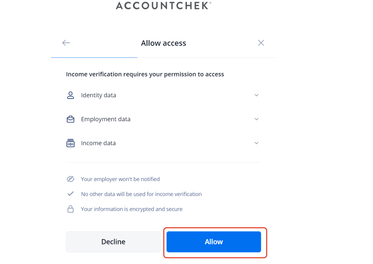 Finding Your Employer and Payroll Provider : AccountChek