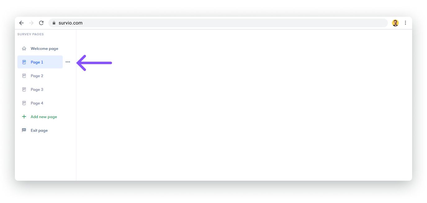 How to add a new question : Survio