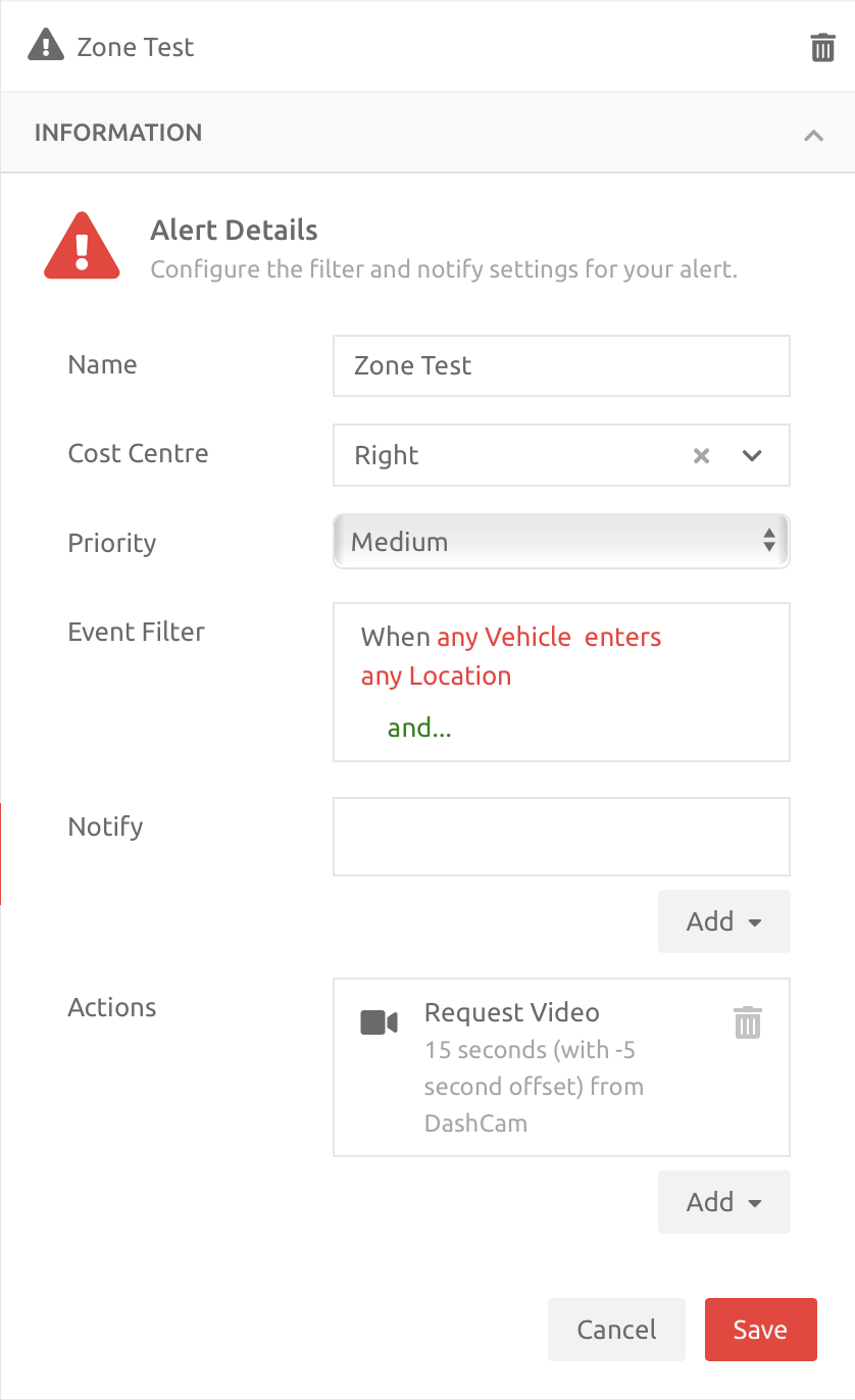 How do I request videos for an Alert? – Radius Telematics