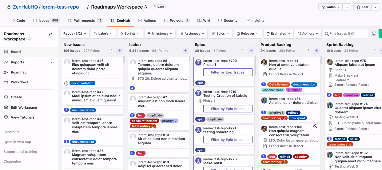 Drive alignment across your organization with ZenHub Roadmaps