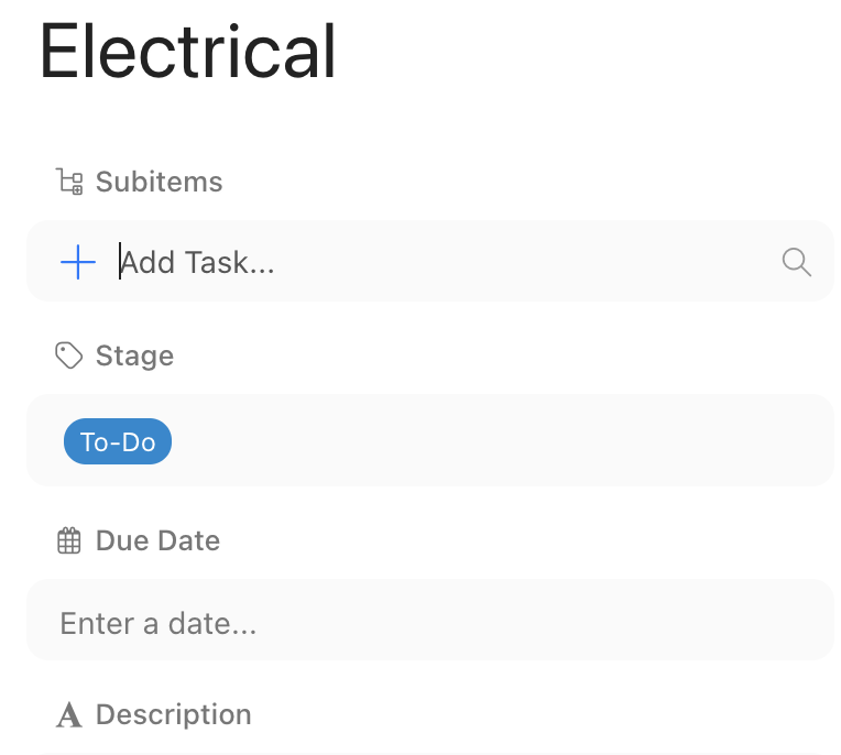 Subitems Field | Zenkit Base Helpdesk : Zenkit