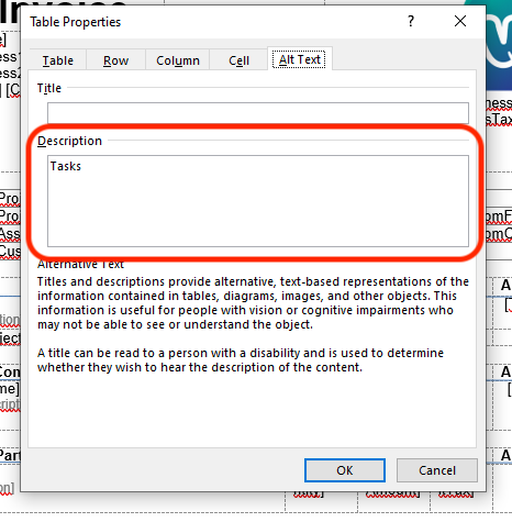 Document Template Tables in WorkGuru : WorkGuru Support Portal