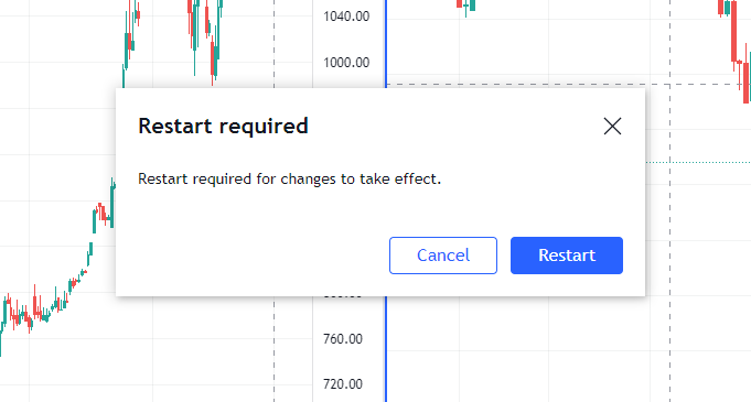 What do I do if app crashes after starting — TradingView