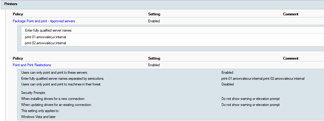 Print Nightmare Cheat Sheet : CRST Support
