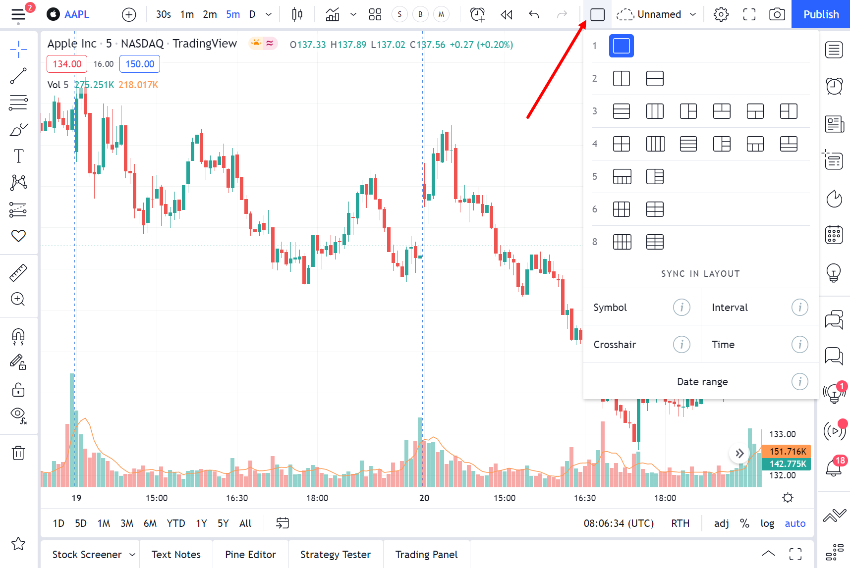 How to enable the multi-chart mode? — TradingView