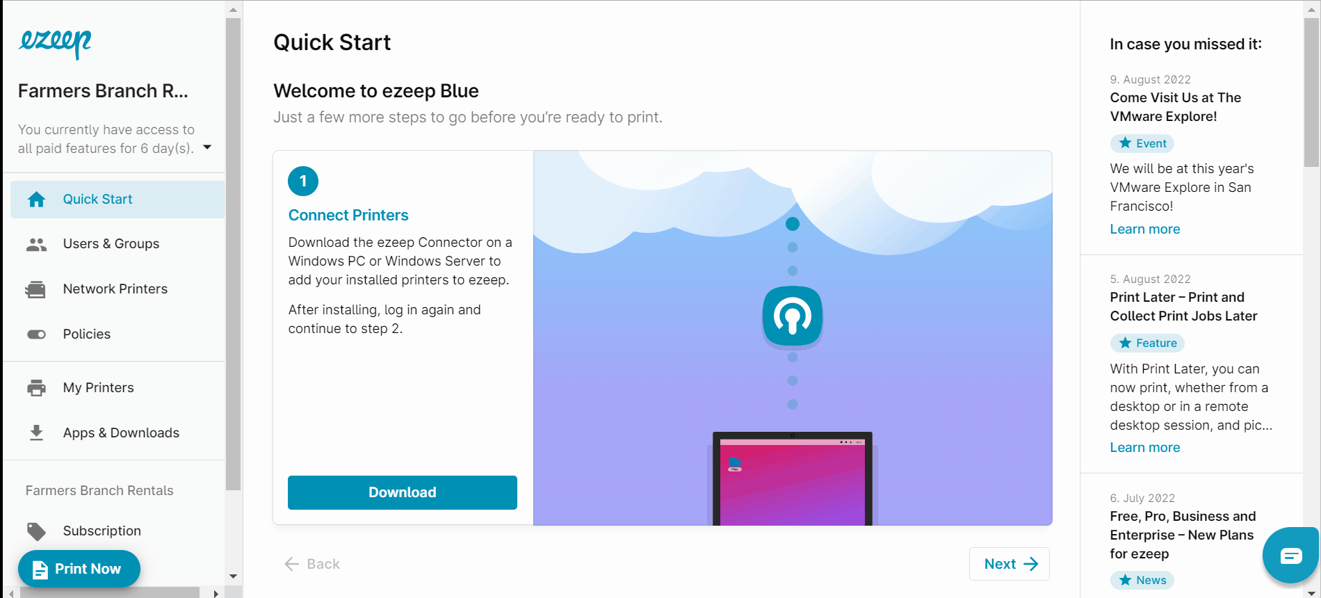 Setting up ezeep Blue Pull Printing : ezeep Blue