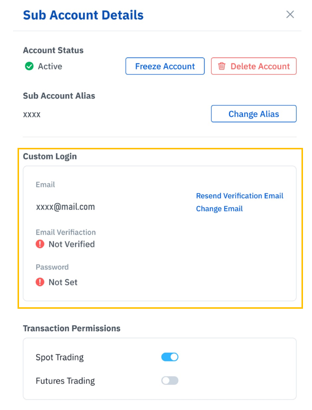 BTSE Sub-Account : BTSE Support