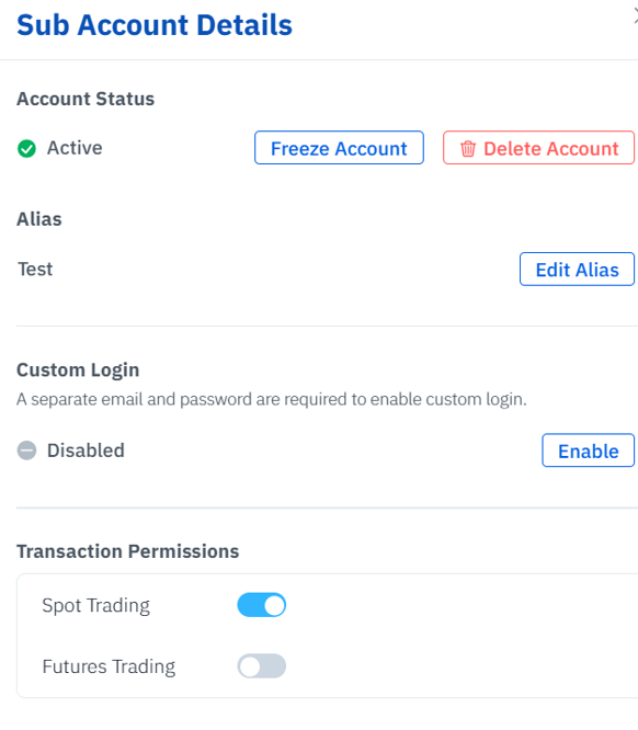 BTSE Sub-Account : BTSE Support