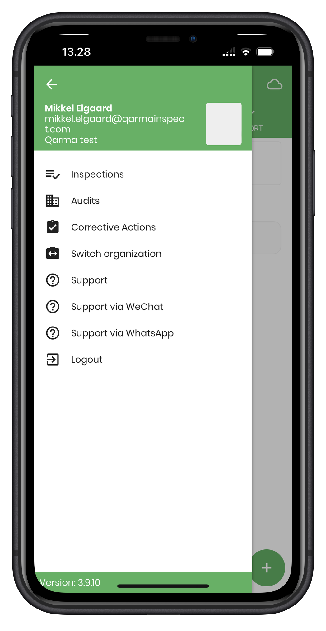 User of multiple organizations : Qarma support