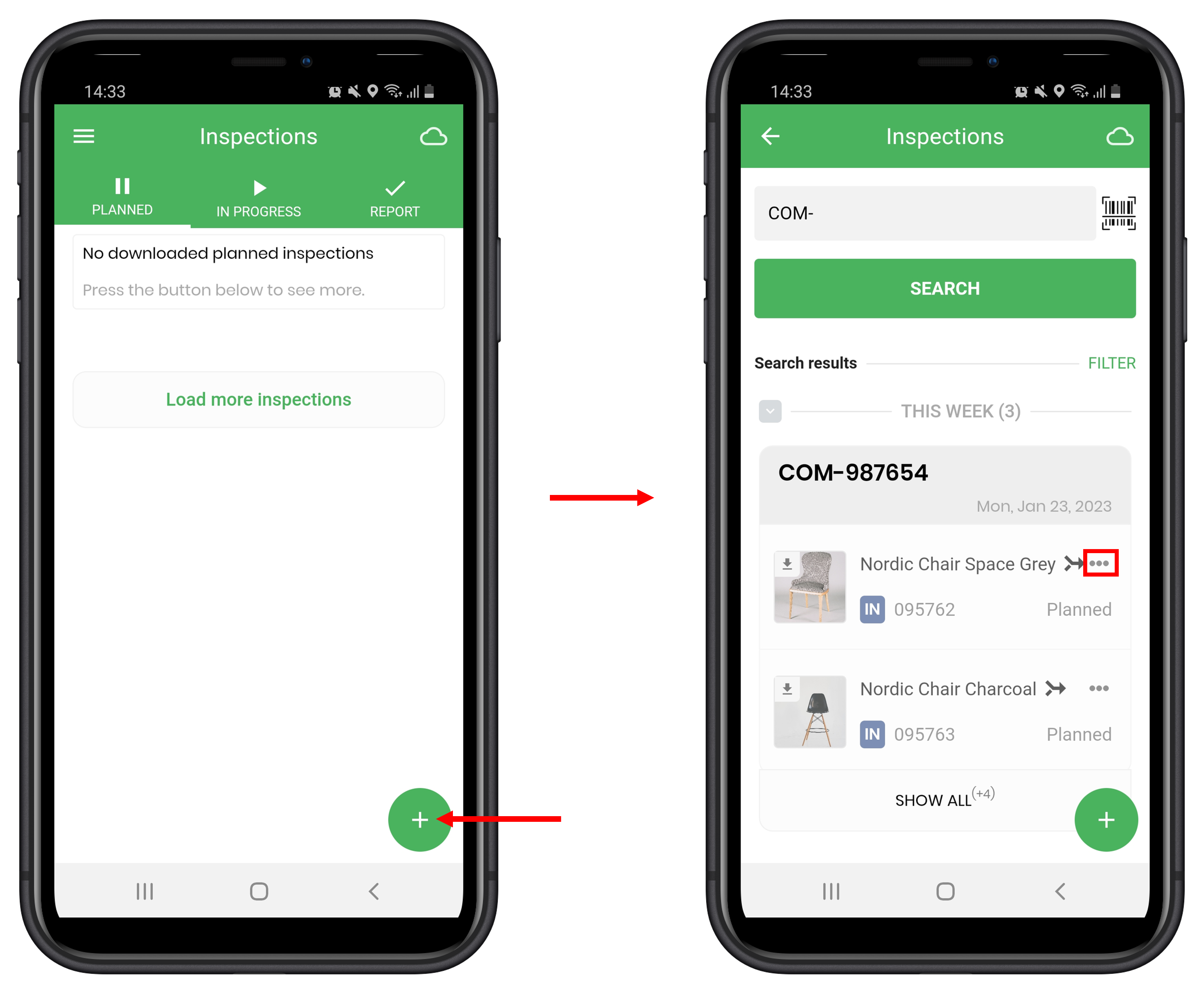 Split combined inspection (app) : Qarma support
