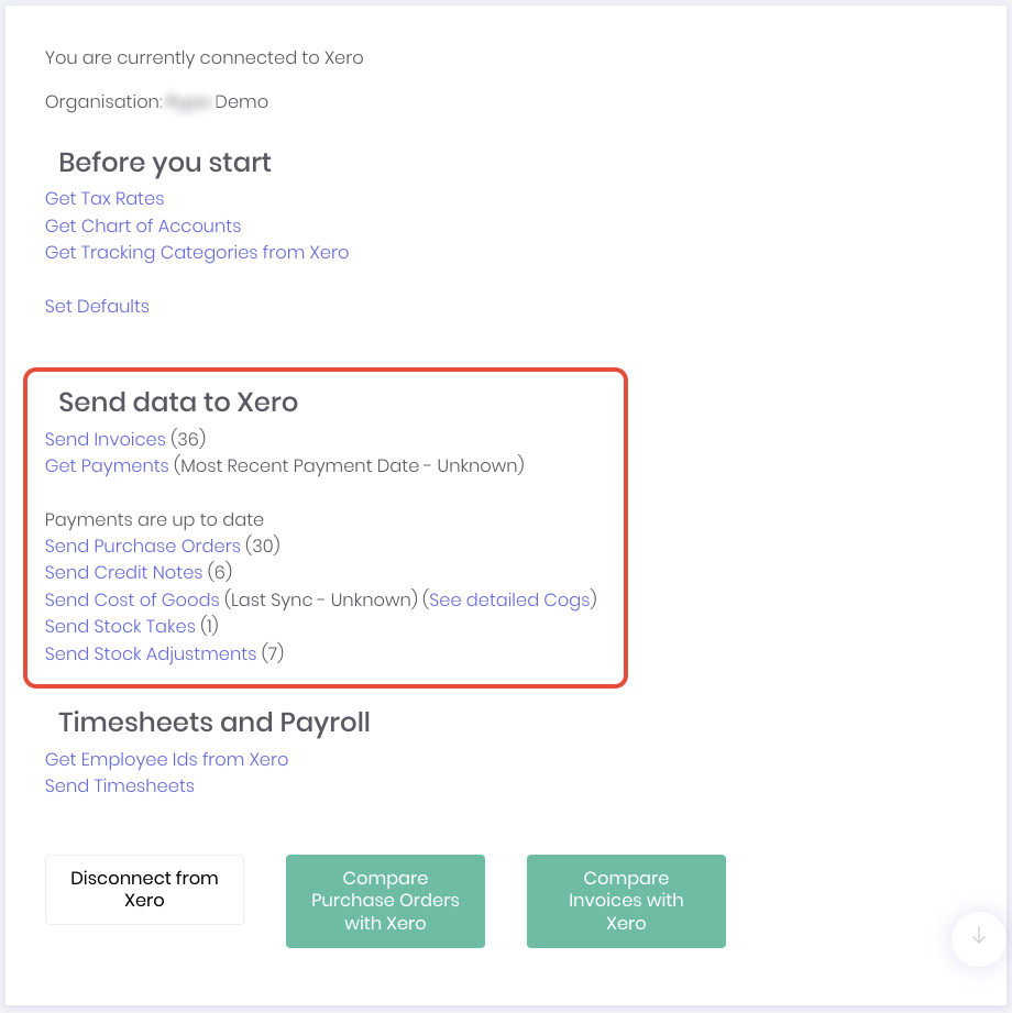 Sending Data to Xero : WorkGuru Support Portal