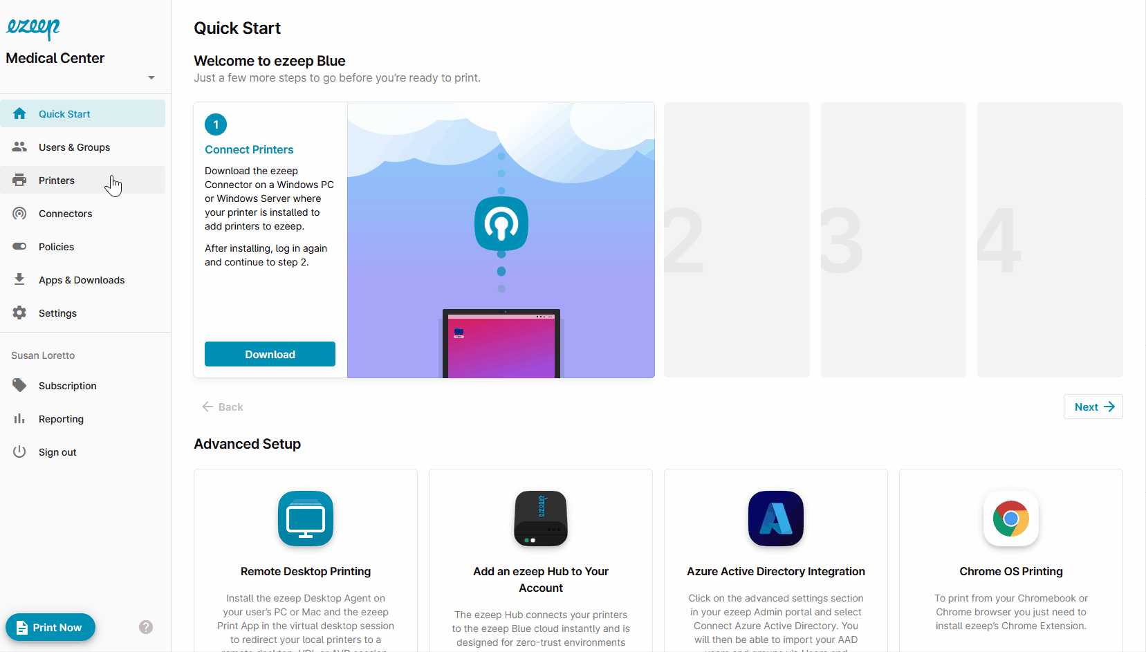 Automatic Group Assignment : ezeep Blue
