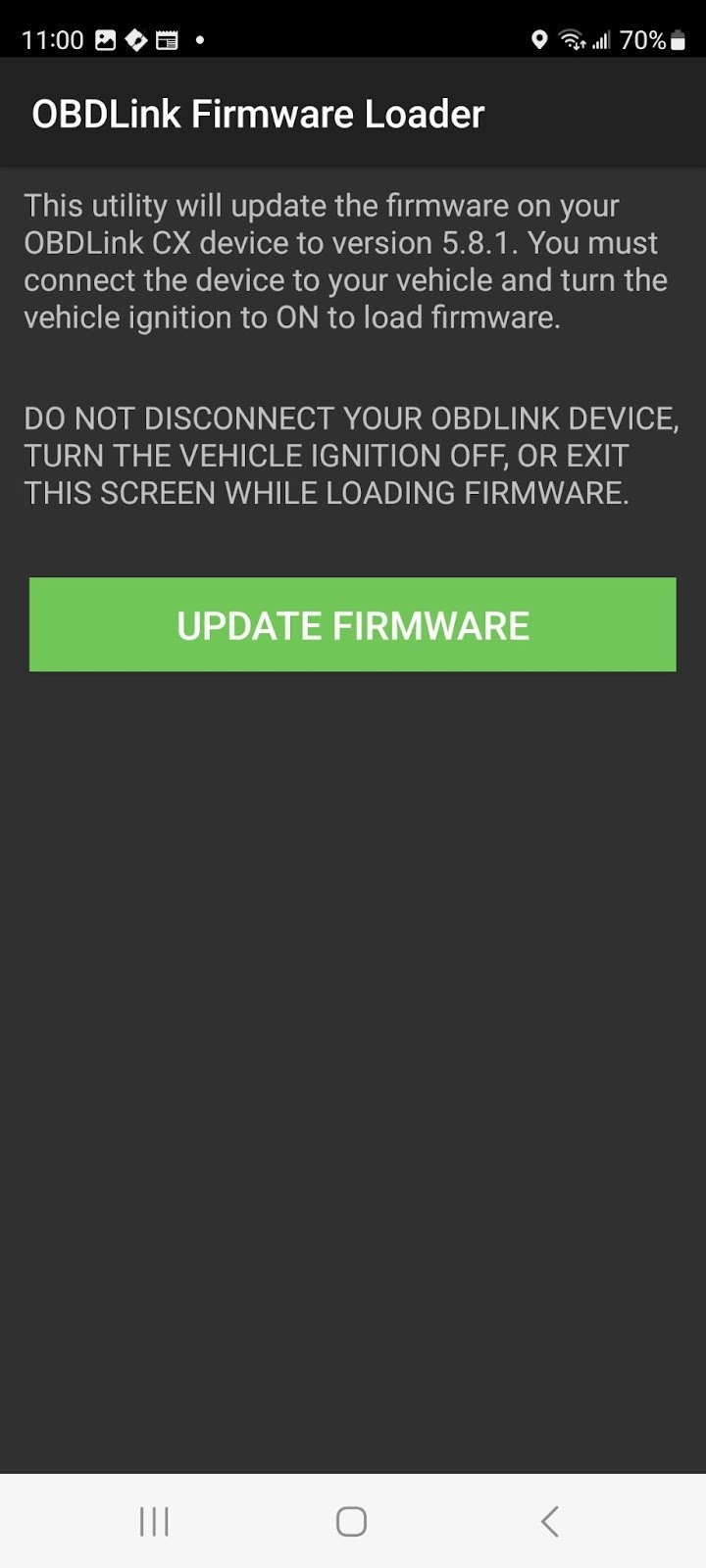 Update OBDLink® Adapter Firmware : OBDLink