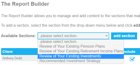 How do I write a basic fund switch report?