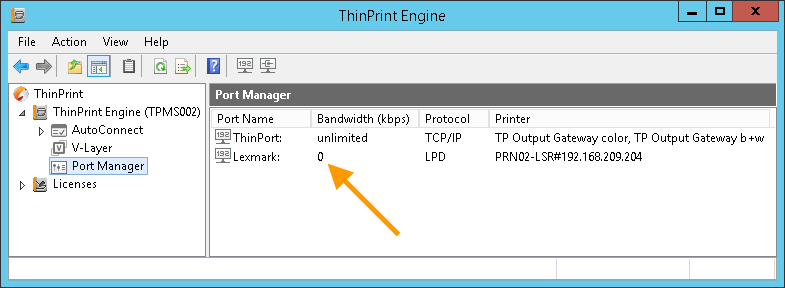 Troubleshooting of Management Services : ThinPrint