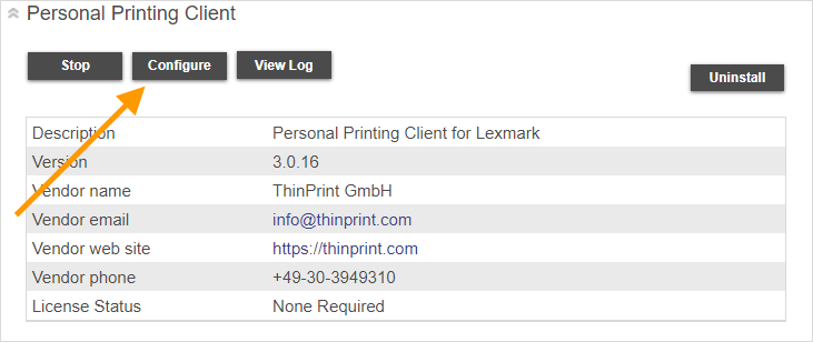 Lexmark printers : ThinPrint