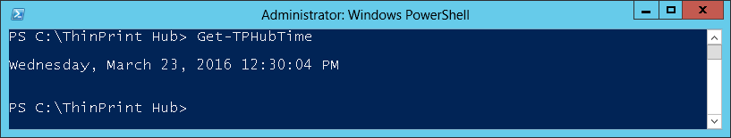 Get-TPHubTime : ThinPrint