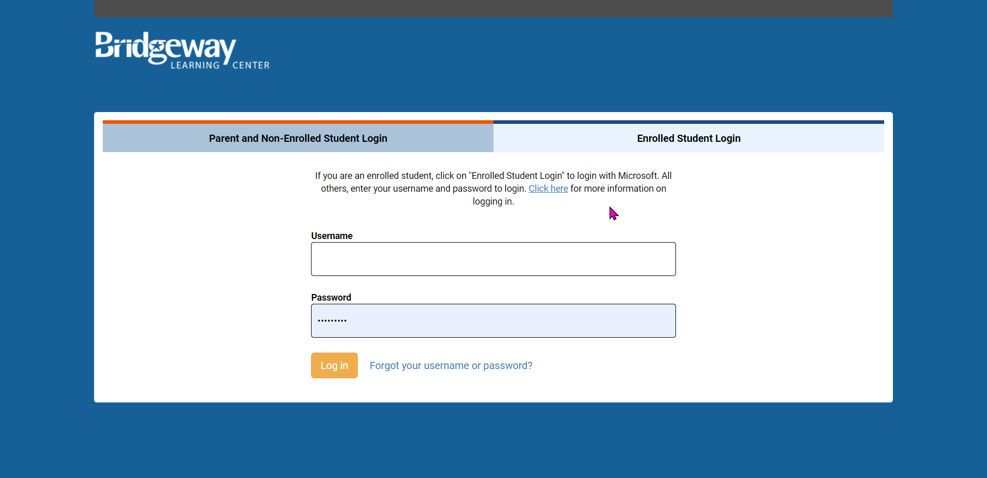 Getting Started with the Bridgeway Learning Center for Non-Enrolled ...
