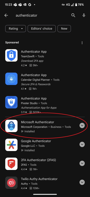 [Android] Installing the Microsoft Authenticator App : CRST Support