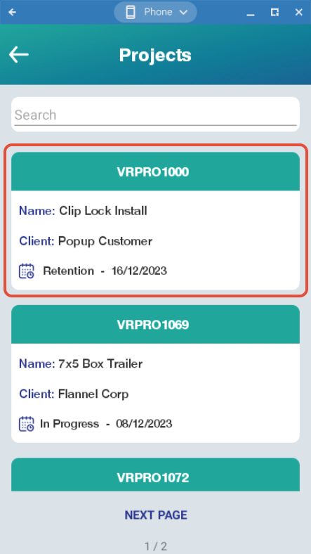 Completing Forms with Android Mobile App in WorkGuru : WorkGuru Support Portal