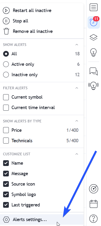 How to Adjust Alert Volume — TradingView India