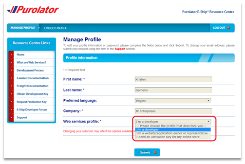 How to obtain and register a Purolator Production Key - [Step-by-Step ...