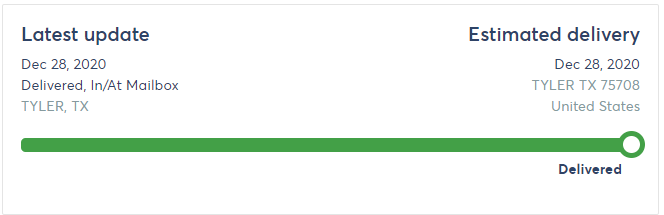 What does each tracking status mean? : Chit Chats