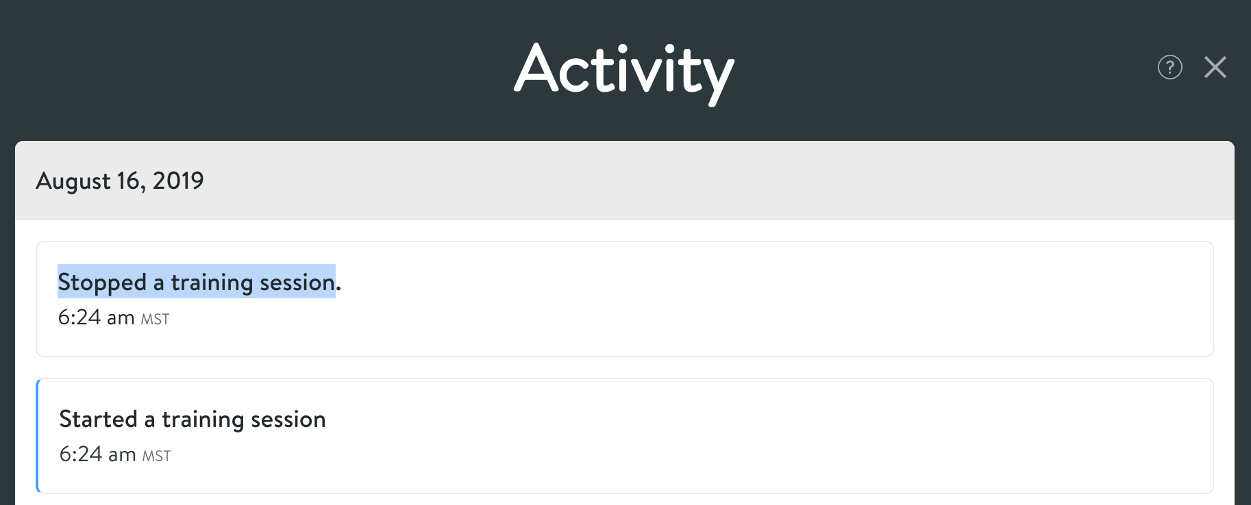 Your recent activity : Membean Support