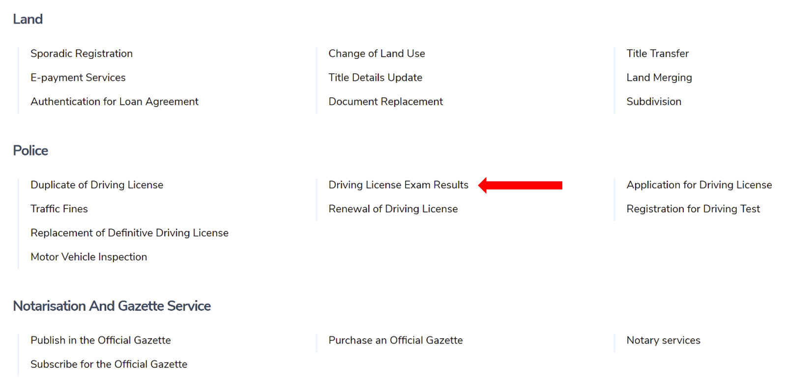 How To Check Driving Test Results IremboGov How To Check Driving Test Results IremboGov