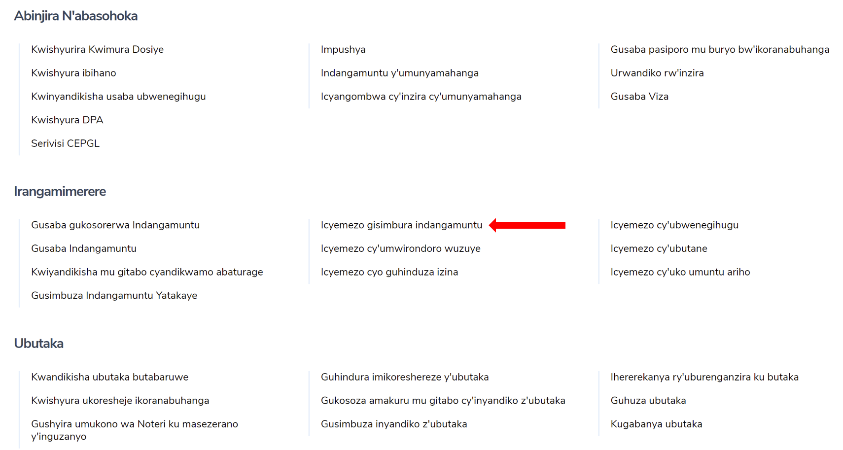 Uko wasaba icyemezo gisimbura indangamuntu : IremboGov