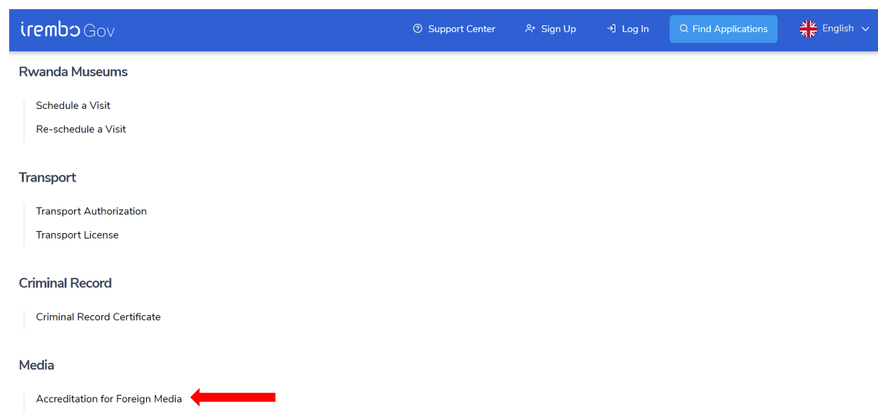 How to Apply for Media Accreditation : IremboGov