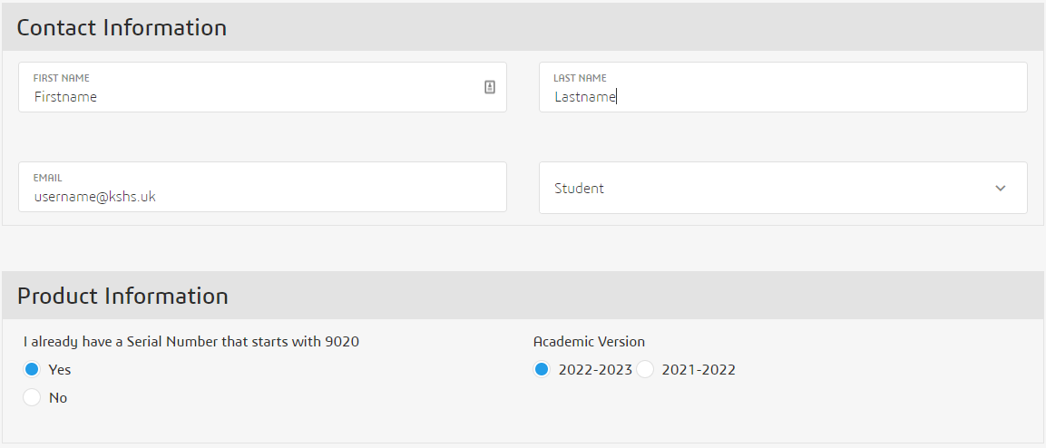 KSHS SolidWorks Student Home Use : RCT ICT Support