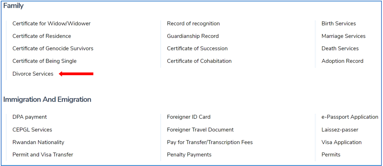 How to Apply for a Certificate of Divorce : IremboGov