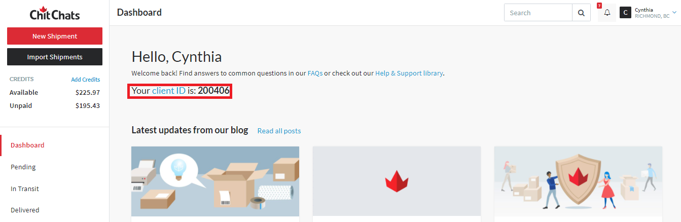 Où puis-je trouver mon identifiant client ? : Chit Chats