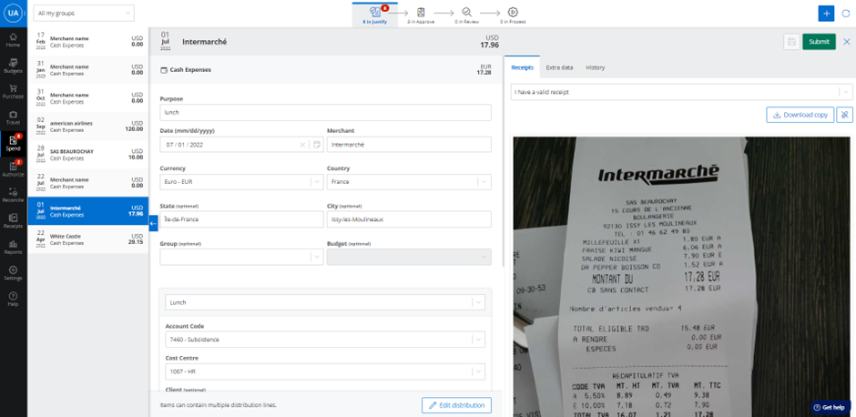 Spend Management for End Users : Neo1 Knowledge Base