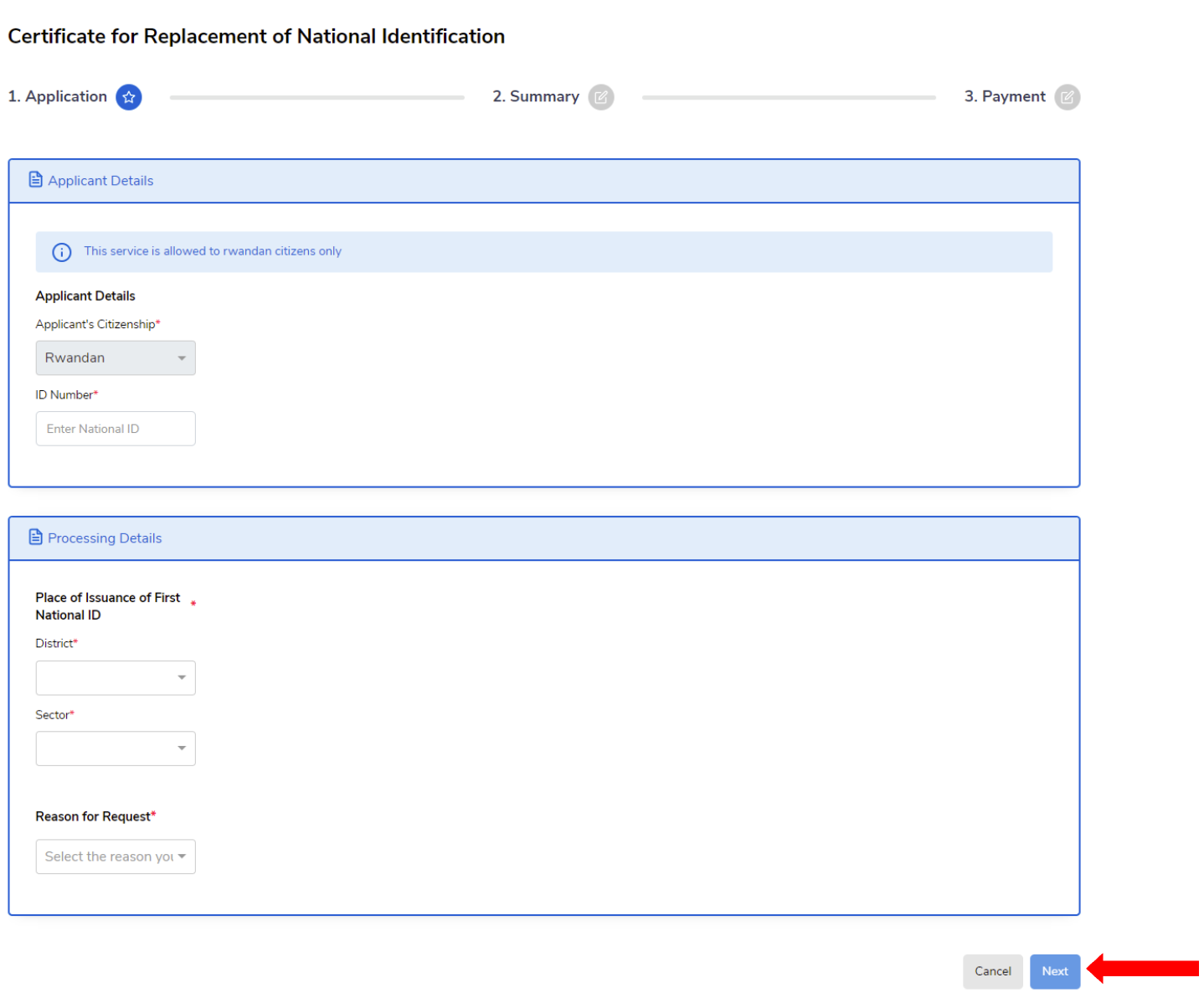 How to Apply for a Certificate of Replacement of National ID : IremboGov