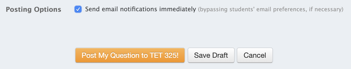 Instructors: Post a Question : Piazza